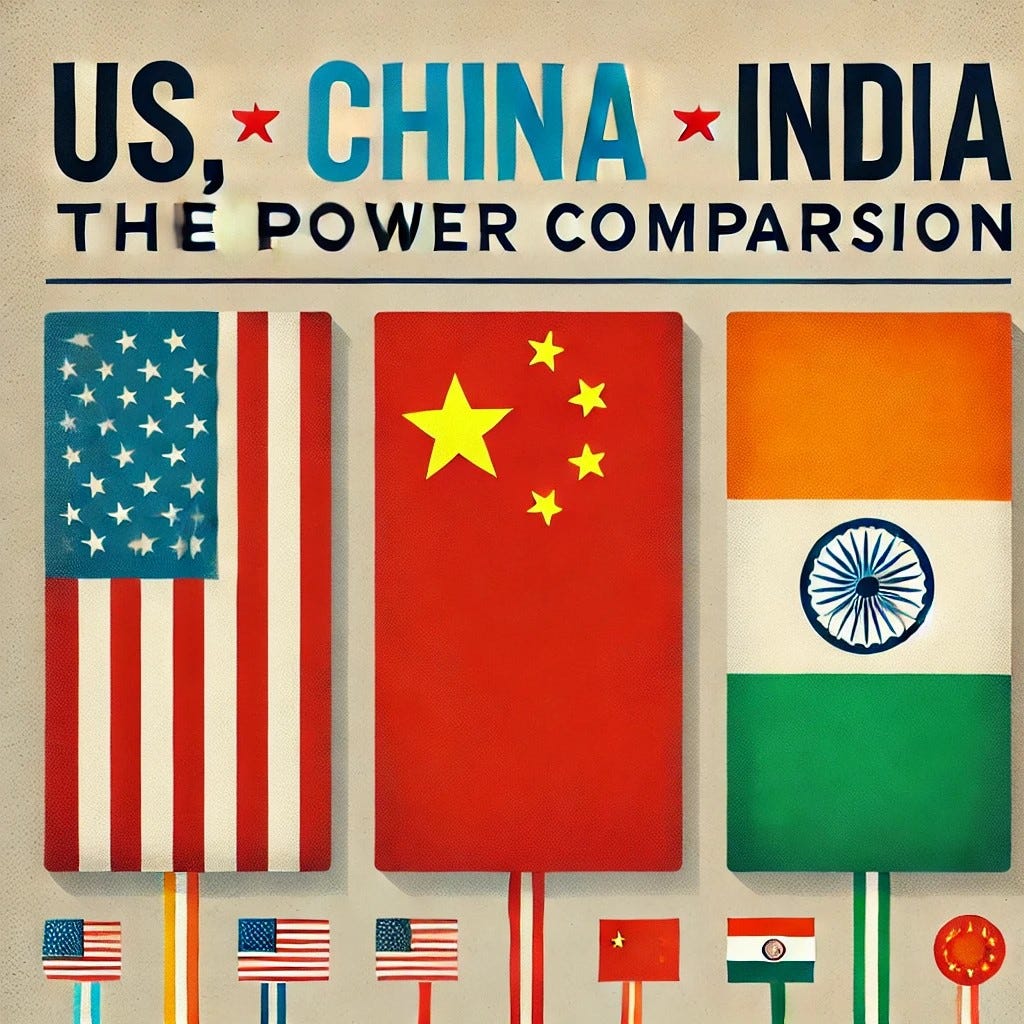 US, China, India — The Power Comparison, Part I | by Culturevibration ...