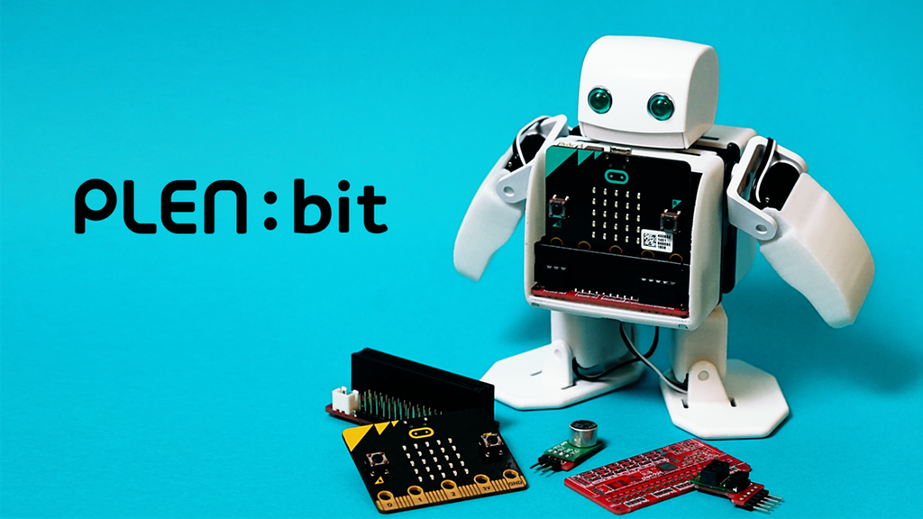 PLEN:bit Is a Cute Little Bipedal Robot Built on the Educational BBC ...
