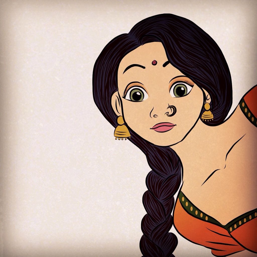 Indian Rapunzel. Once upon a time, when oceans were… | by Deepthi ...