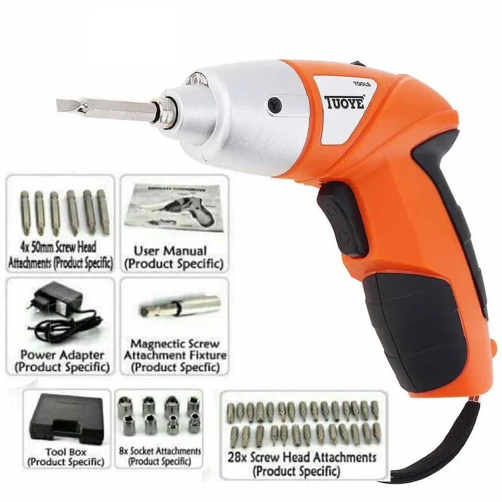 45PCS Rechargeable Cordless Screw Driver Set | by Deal Muster | Medium