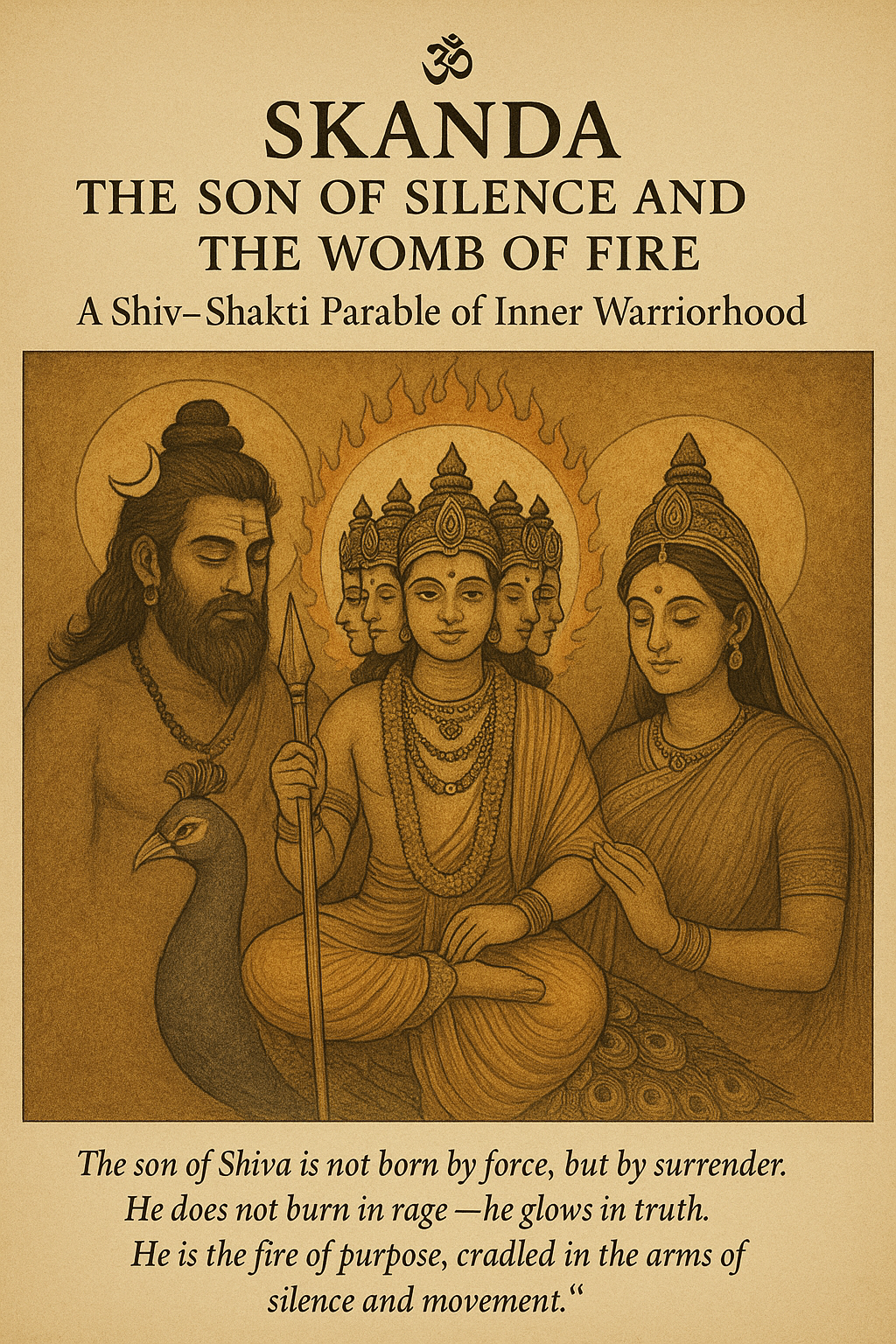 🕉️ “Skanda: The Son of Silence and the Womb of Fire” | by XROARER | Medium