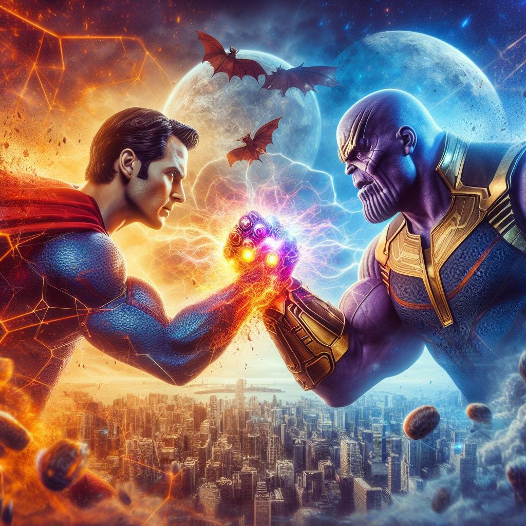 Superman Vs Thanos