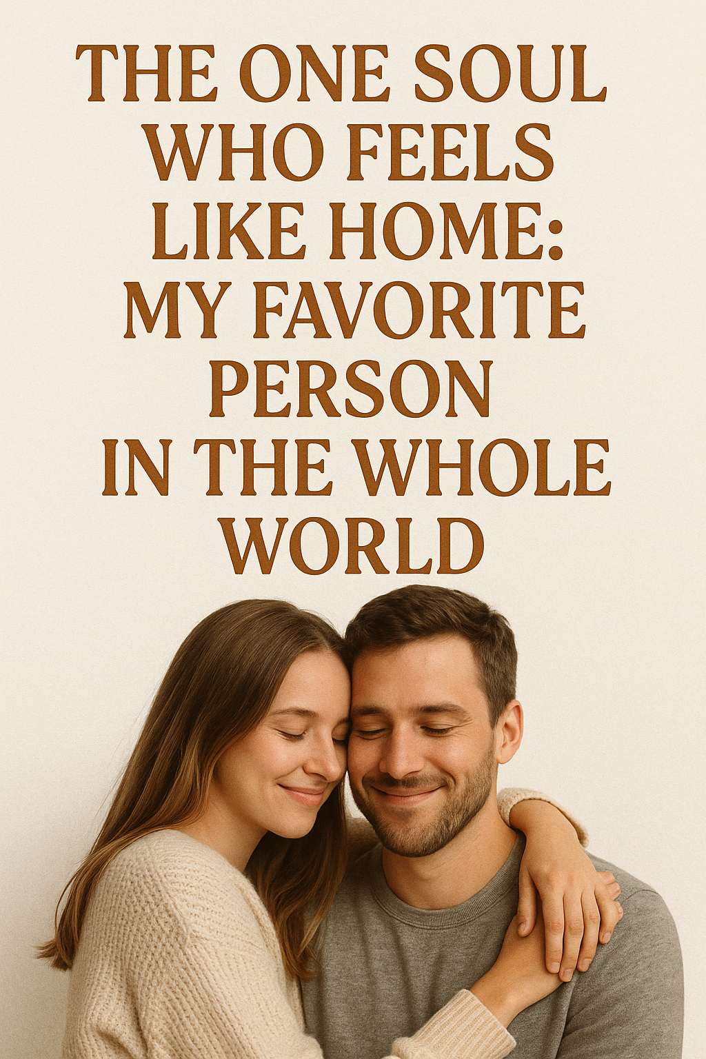 The One Soul Who Feels Like Home: My Favorite Person in the Whole World ...
