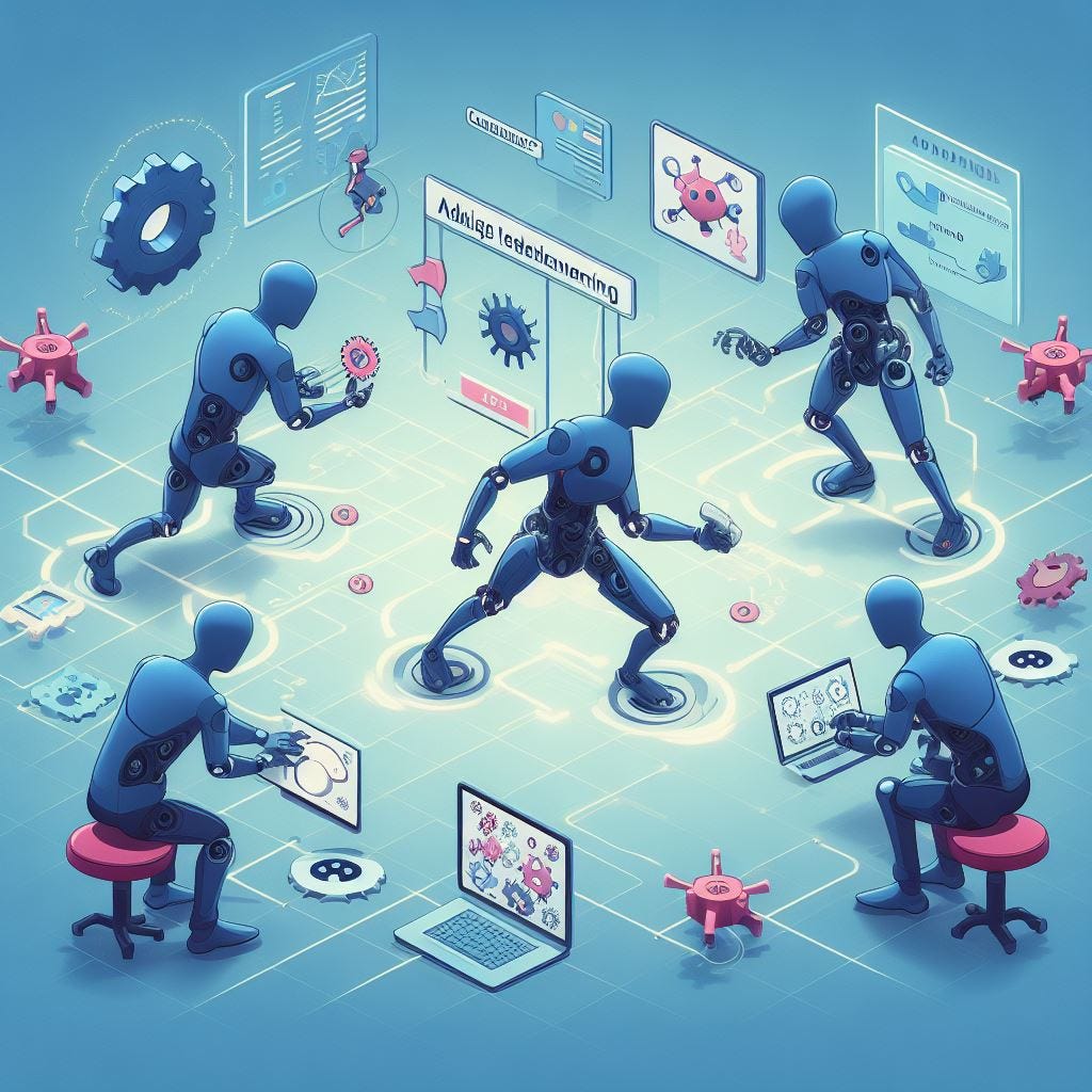Adaptive Agents Exploiting Multiagent Reinforcement Learnings