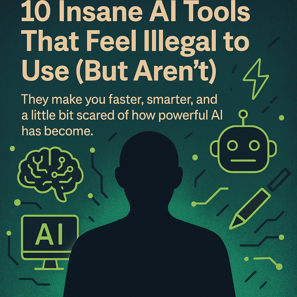 10 Insane AI Tools That Feel Illegal to Use (But Aren’t). | by Abhijeet ...