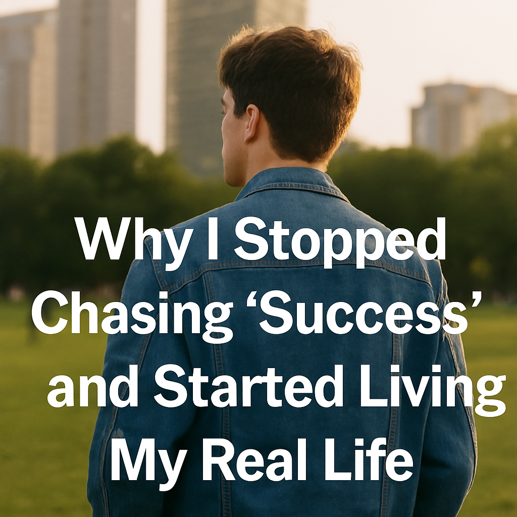 Why I Stopped Chasing ‘Success’ and Started Living My Real Life | by Mariamtariq | Apr, 2025 ...