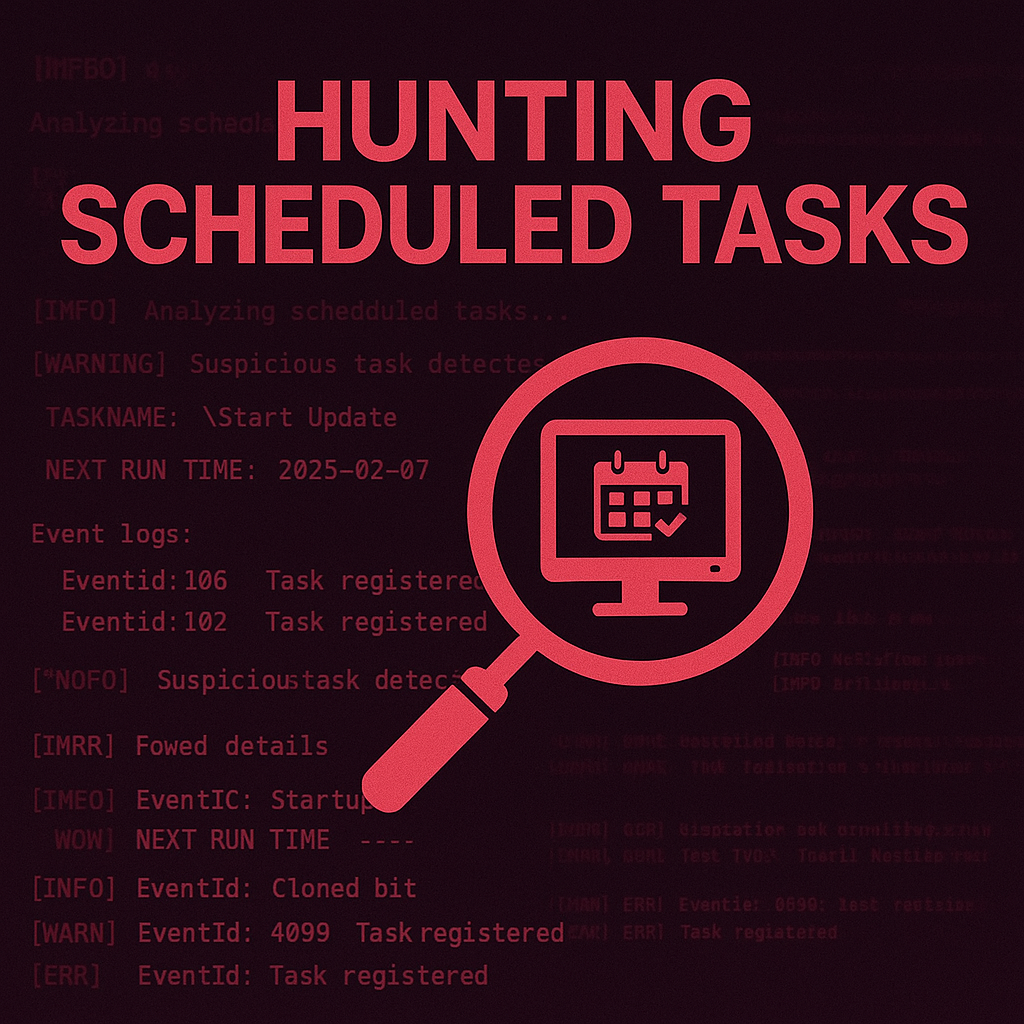Hunting Scheduled Tasks Hunting Scheduled Tasks