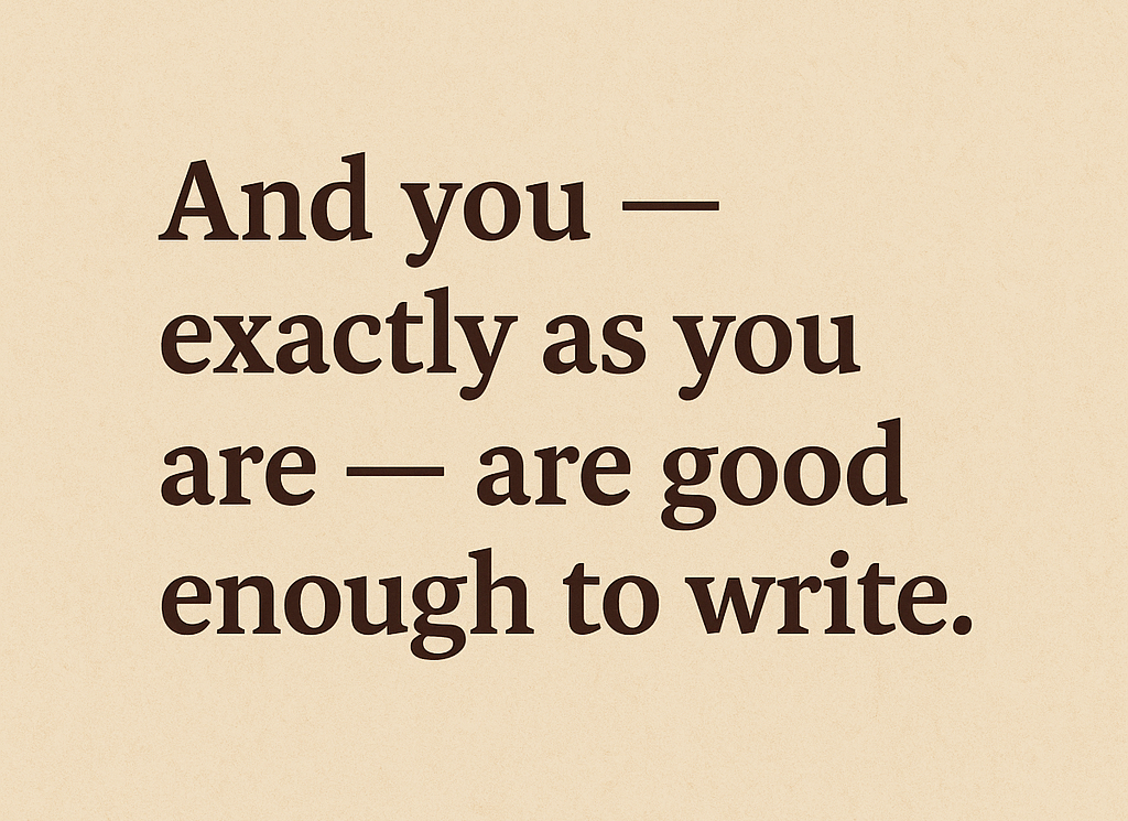 How to Overcome the “I’m Not Good Enough to Write” Feeling | by Mahnoor C. 🌱 | Dec, 2025 | Medium