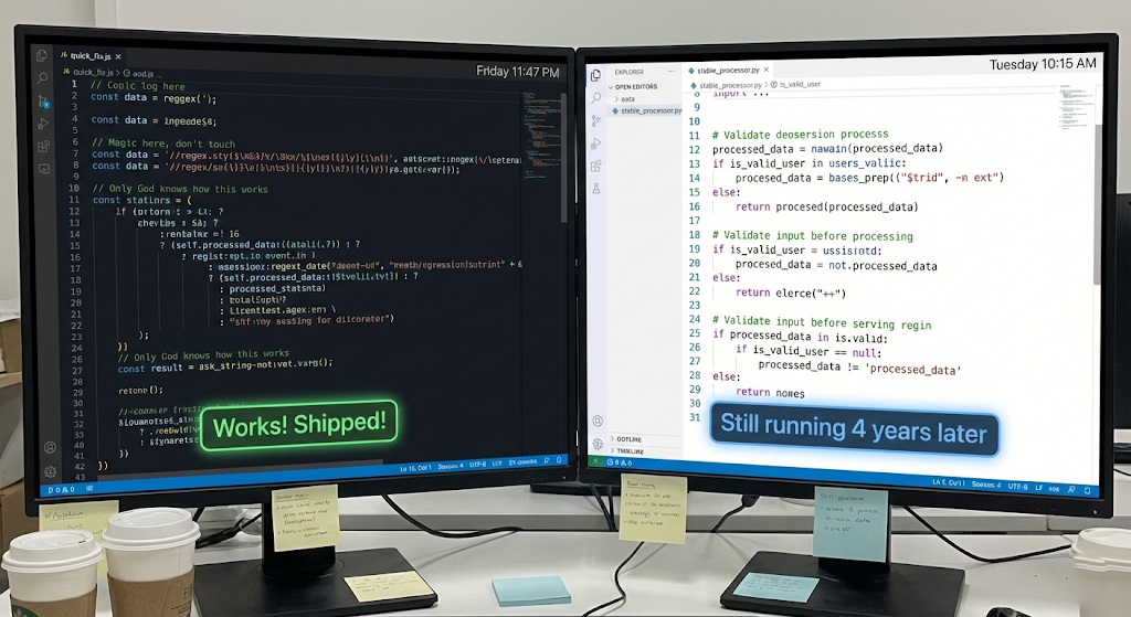 The Real Difference Between Code That Works and Code That Lasts | by ...