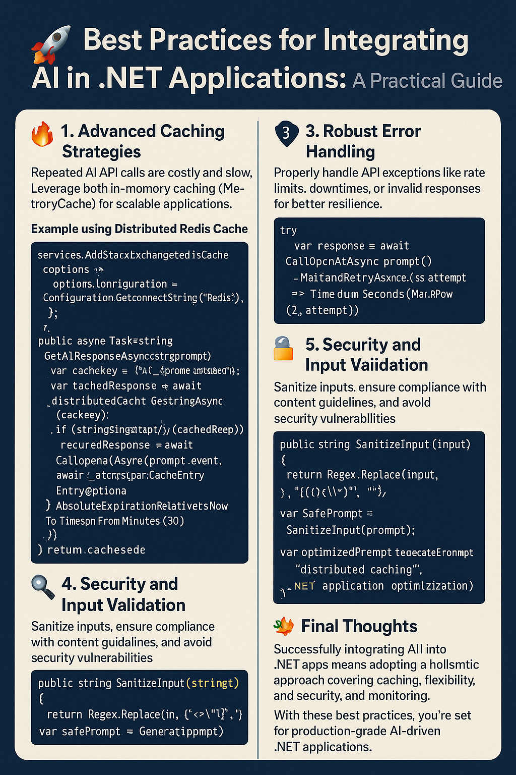 🚀 Best Practices for Integrating AI in .NET Applications: A Practical ...