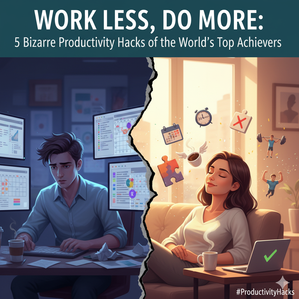 Work Less, Do More: 5 Bizarre Productivity Hacks of the World’s Top ...
