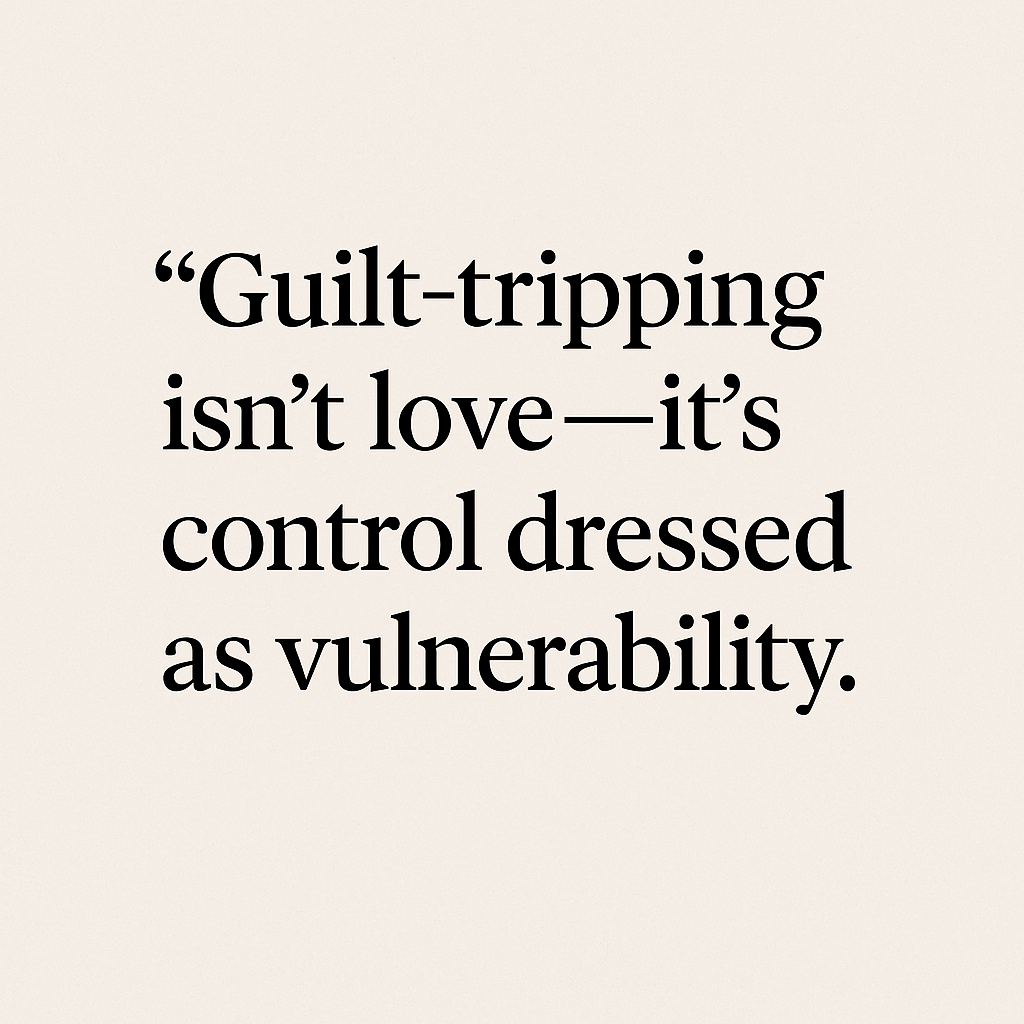 Caught in The Undertow of Narcissistic Guilt-Tripping? | by Tina | Apr ...