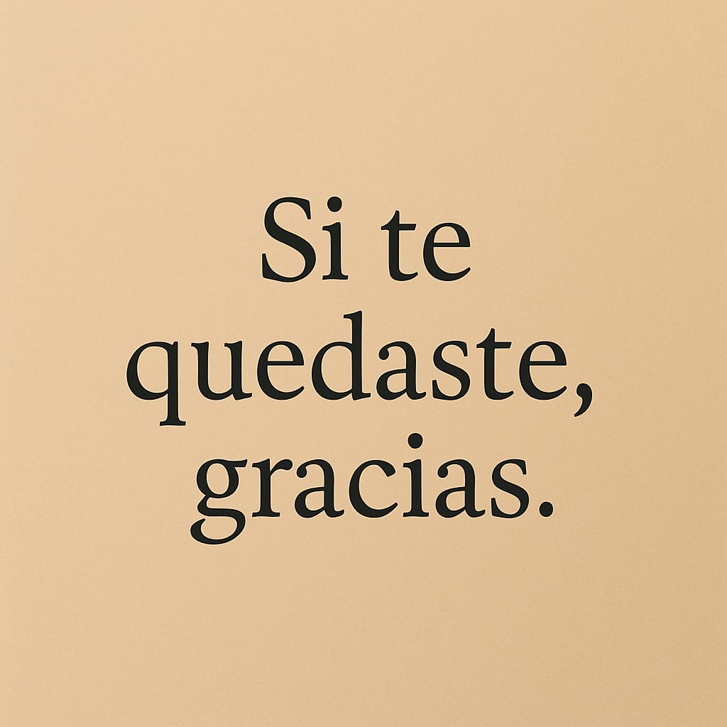 Si te quedaste, gracias. - Aelius Lumyros - Medium