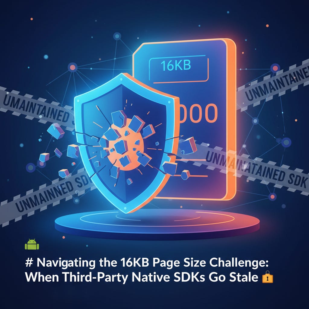 Android 16KB pages: update unmaintained SDKs now! | Stackademic