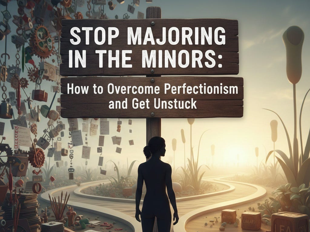 STOP MAJORING IN THE MINORS: HOW TO OVERCOME PERFECTIONISM AND GET ...