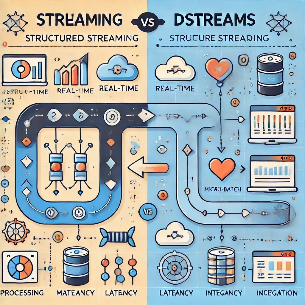 Structured Streaming vs. DStreams: What’s the Difference? 🚀🔍 | by Krishnatej Sreeramula | Medium