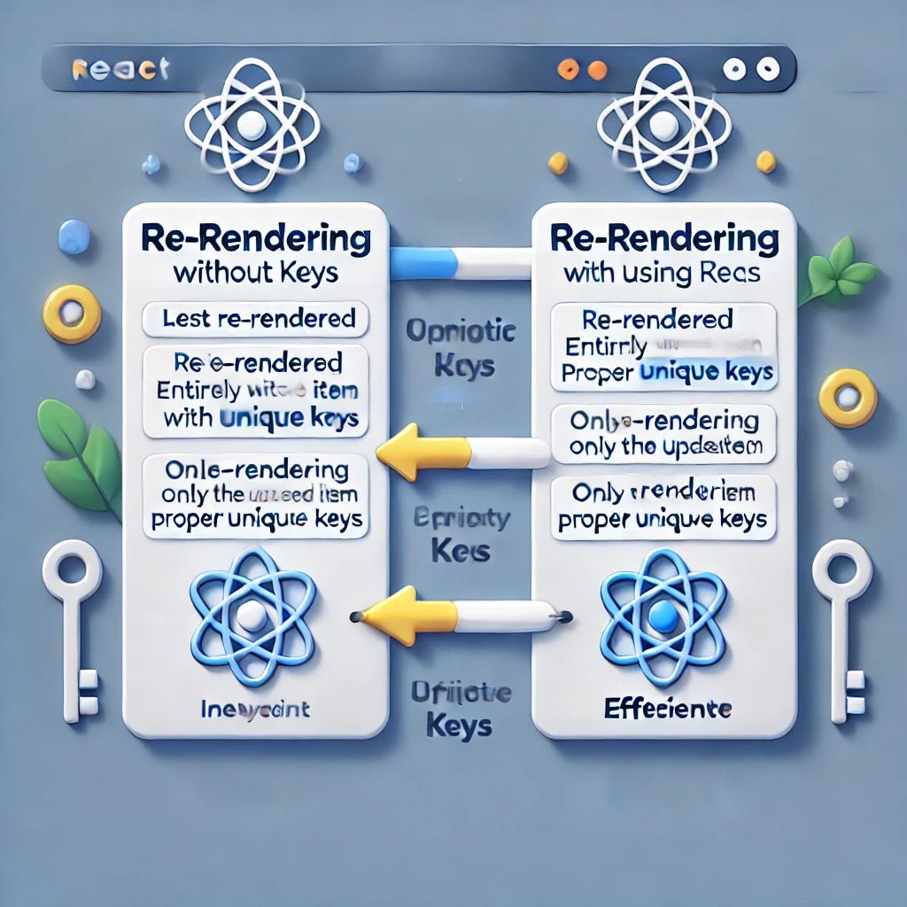 Why Your React App Might Be Slowing Down: The Key You’re Missing! 🔑 | by Iamnsharma | Medium