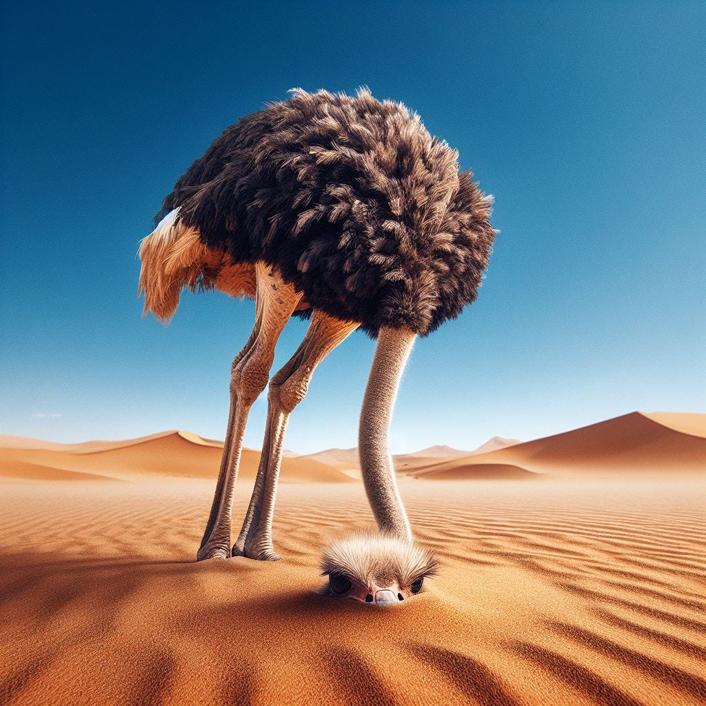 Is Your Head Buried in the Sand?. Let me point out five more of the ...