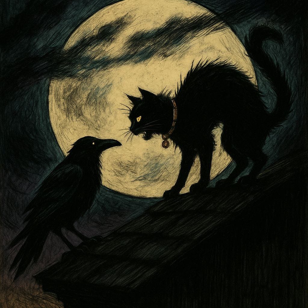 The Crow and the Cat. DLD Prompt #23– The Crow | by Cristiano Signorino ...