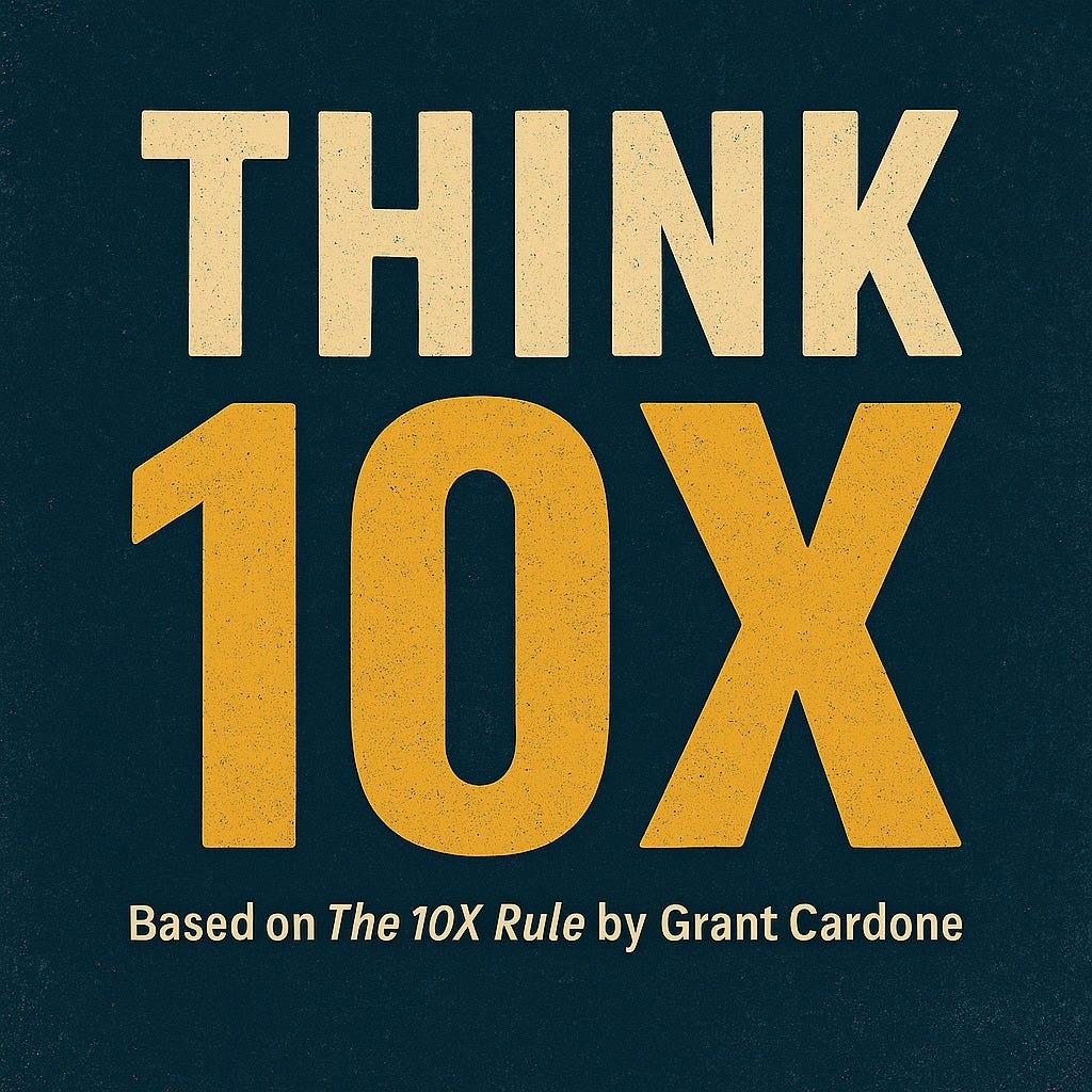 Stop Thinking Small: Lessons from Grant Cardone’s 10X Rule | by Nile ...
