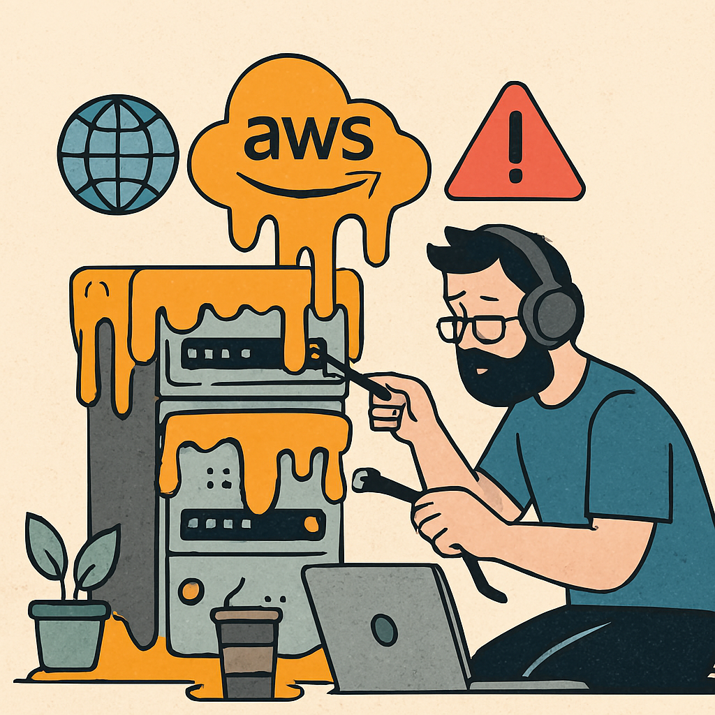 Aftermath of the Internet breakdown | by Derkming | AWS in Plain English