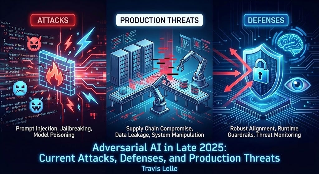 Adversarial AI in Late 2025: Current Attacks, Defenses, and Production ...