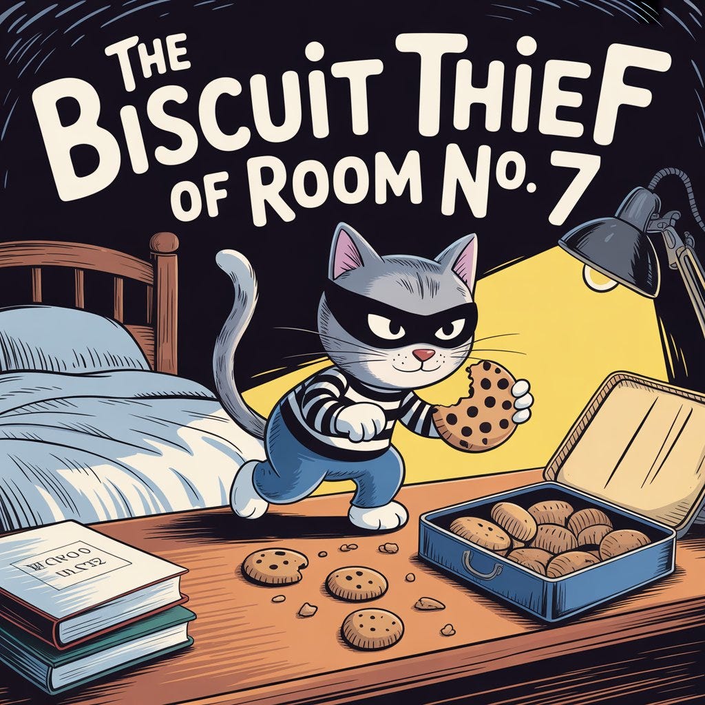 “The Biscuit Thief of Room No. 7" | by Kishor, " The Soulwriter"🪶 | The ...