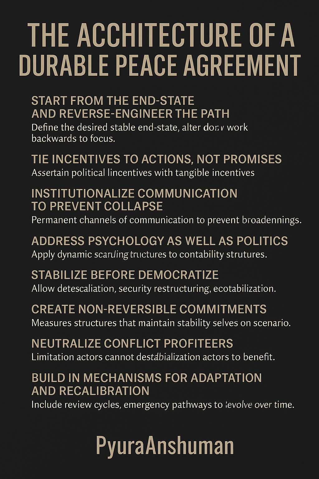 How to Design a Peace Agreement That Actually Survives Reality | by ...