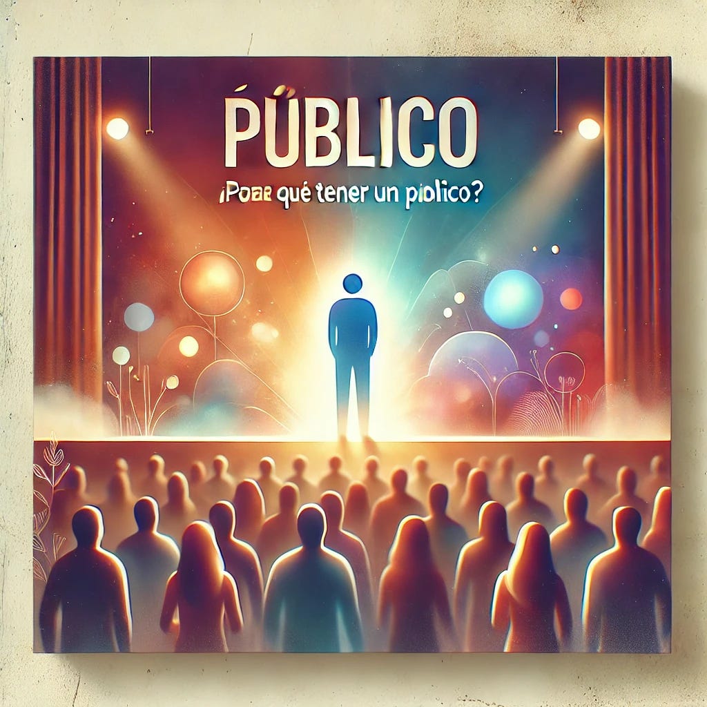 ¿Para qué tener un público?. Si se quiere tener un público es… | by ...