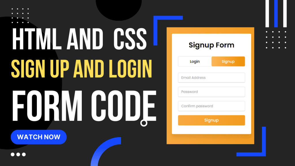 How To Make Login Page In HTML | Create Awesome Sign Up Form In HTML | by Mpsave.com | Medium