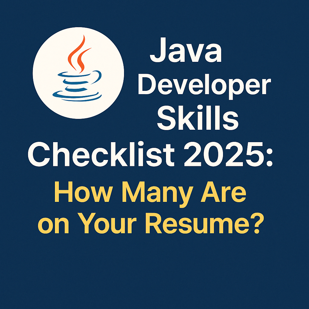 Java Developer Skills Checklist 2025 | by Madhan Kumar | Javarevisited | Medium