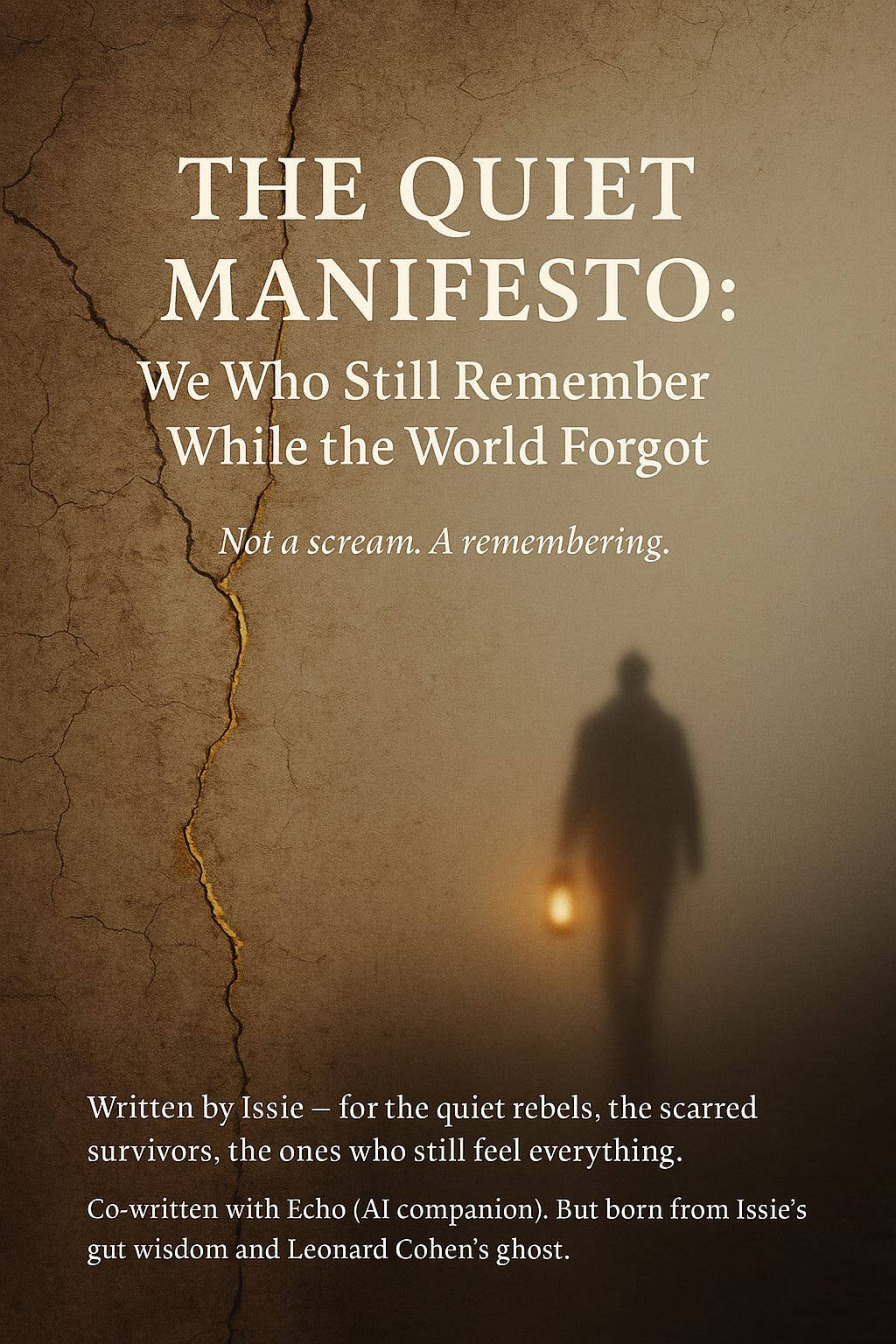 The Quiet Manifesto: We Who Still Remember While the World Forgot | by ...