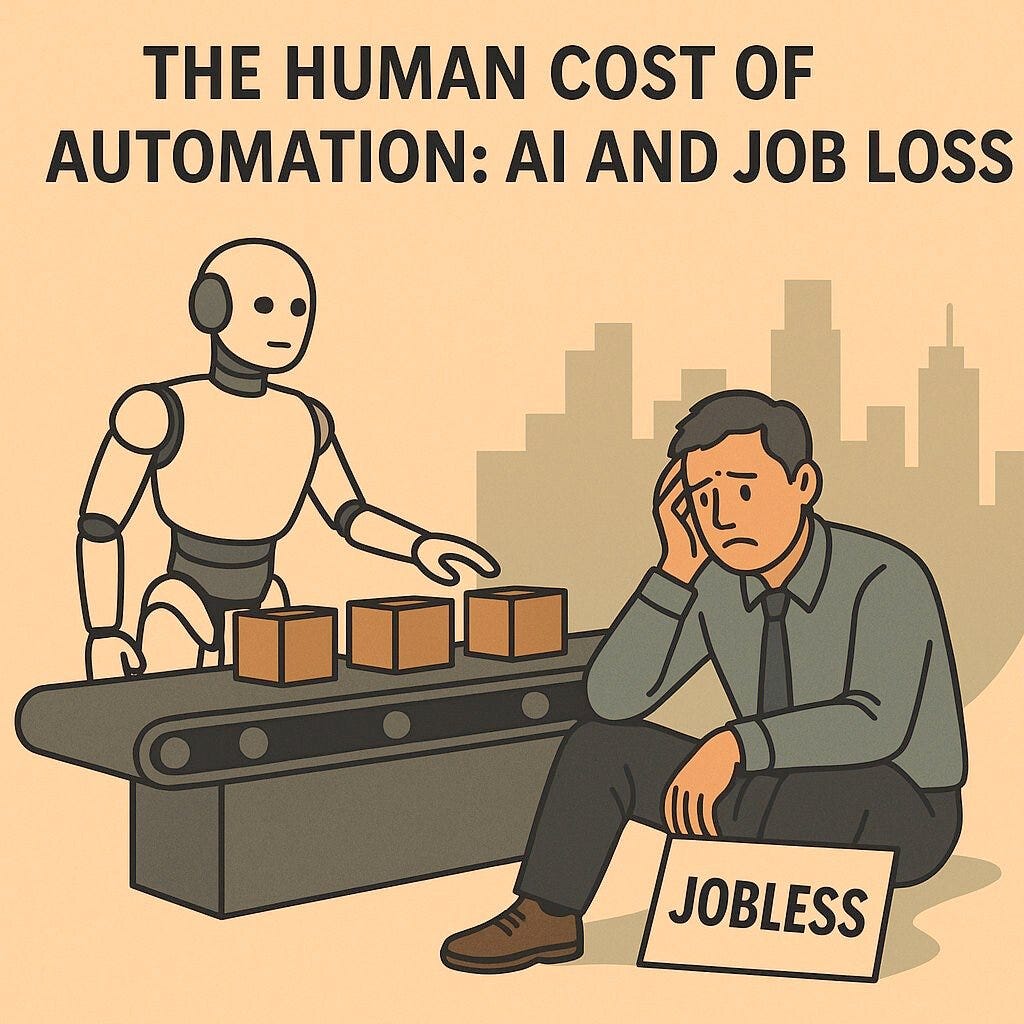 The Human Cost of Automation: AI and Job Loss. | by Fathima Natheera ...