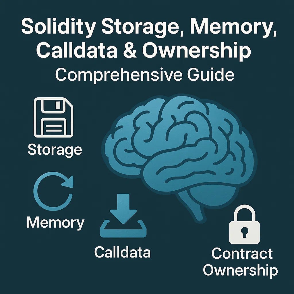 🧠 Solidity Storage, Memory, Calldata & Ownership Comprehensive Guide | by PMartin | CoinsBench