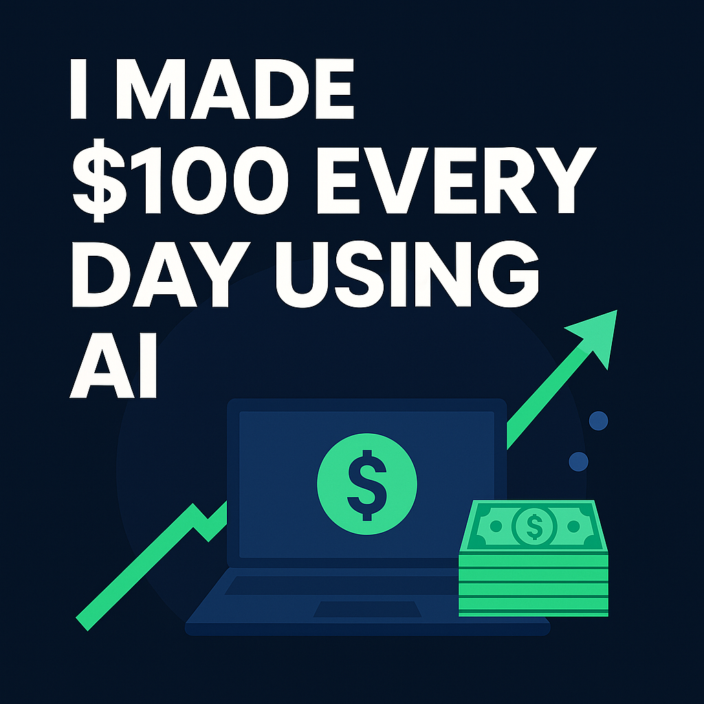 How I Make $100 Every Day Using AI — No Tech Degree Needed” 1. intro Hook: “AI isn’t just hype ...