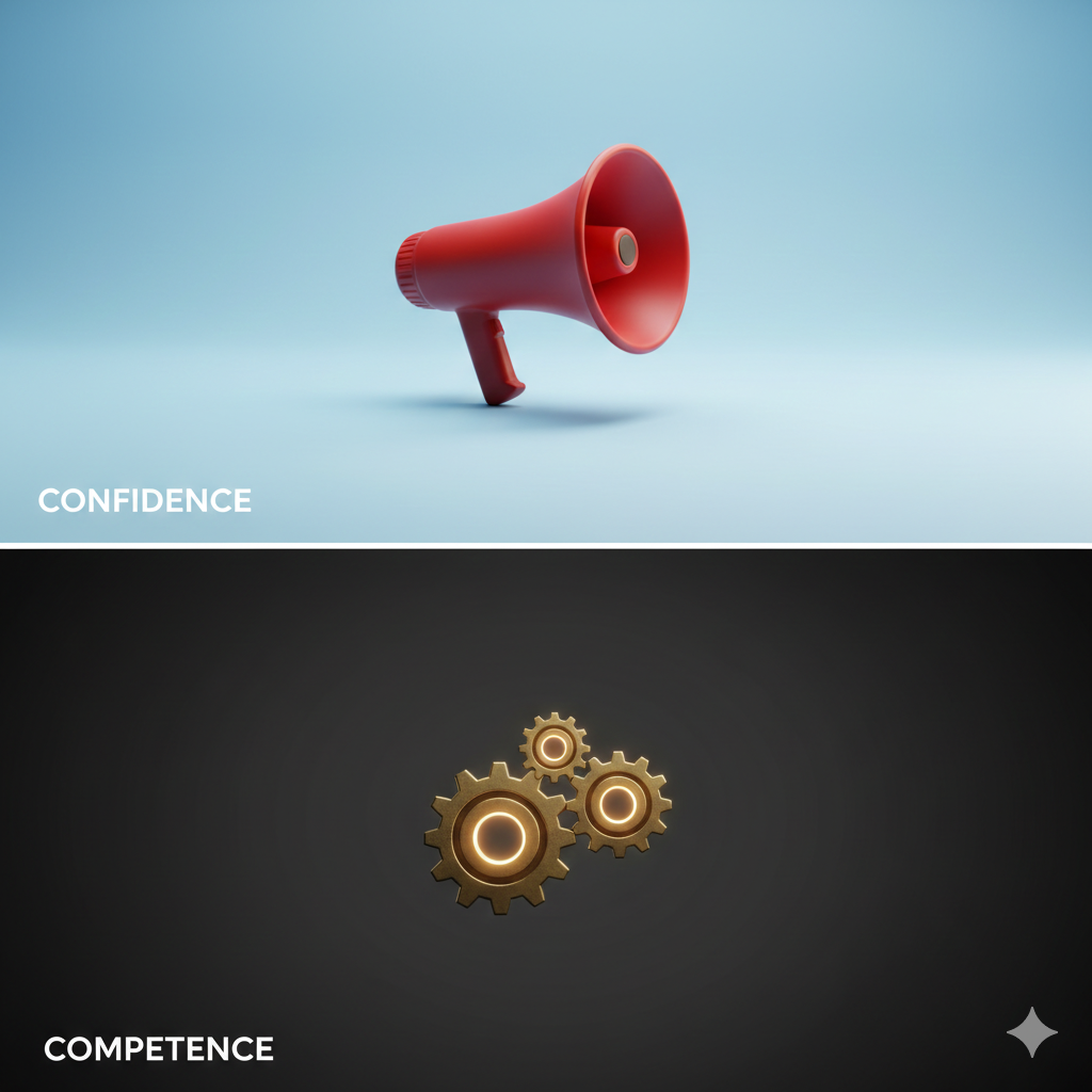 Confidence vs Competence. Why the loudest person in the room is… | by ...