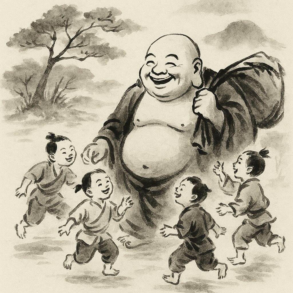 The Laughing Monk: A Zen Reflection on Hotei | by Bruce Linton, Ph.D ...