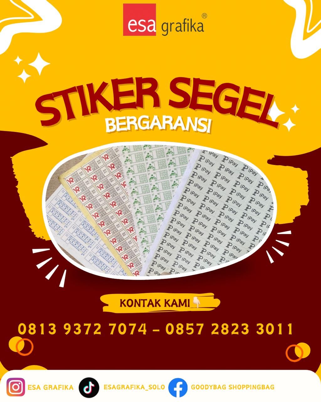 Tempat Pesan HARGA PABRIK !!! 0813–9372–7025 Produsen Stiker Hologram ...