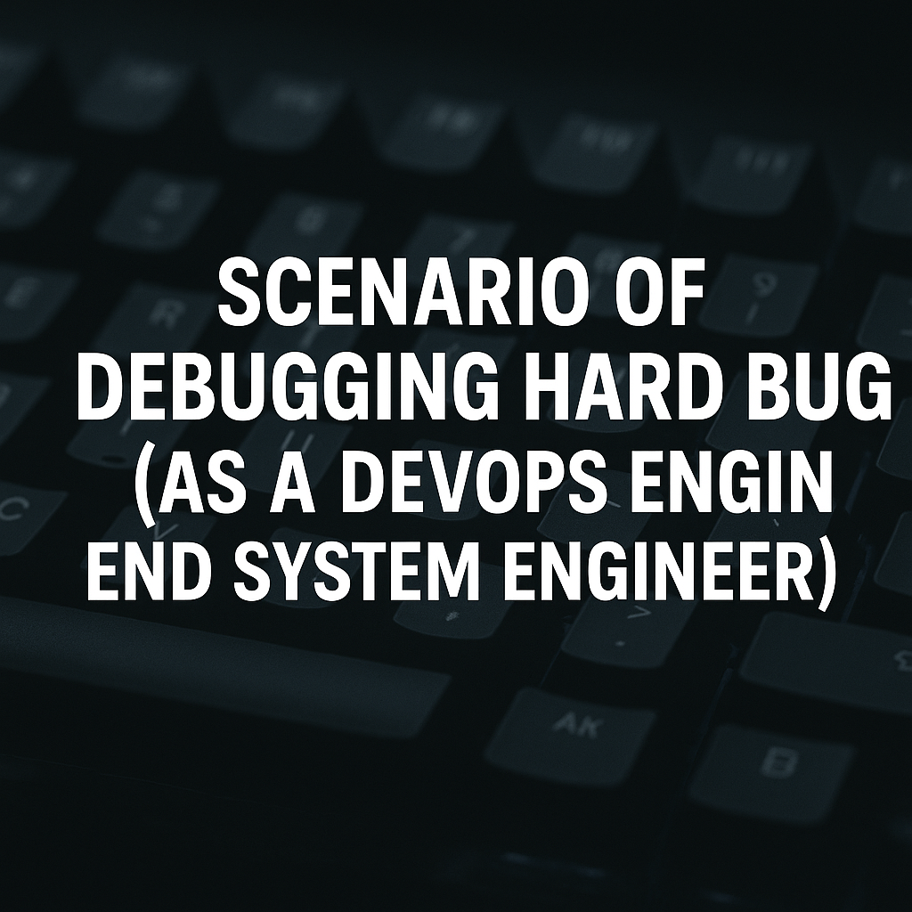 Scenario of debugging hard Bug(As a DevOps Engineer and System Engineer) | by Ahmed Samir | Apr ...