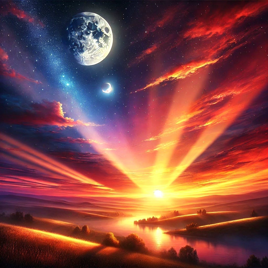 Moon Rises, Sunset Sleeps. When the Moon Rises, the Sunset sleeps | by ...