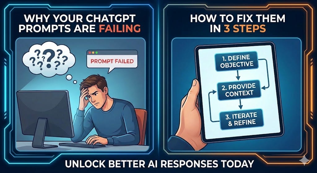 Why Your ChatGPT Prompts Are Failing (And How to Fix Them in 3 Steps ...