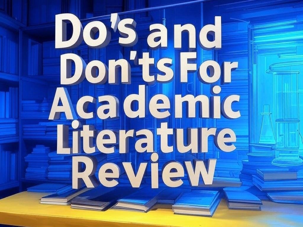 Academic Literature Review: Do’s and Don’ts for Success | by Artificial ...