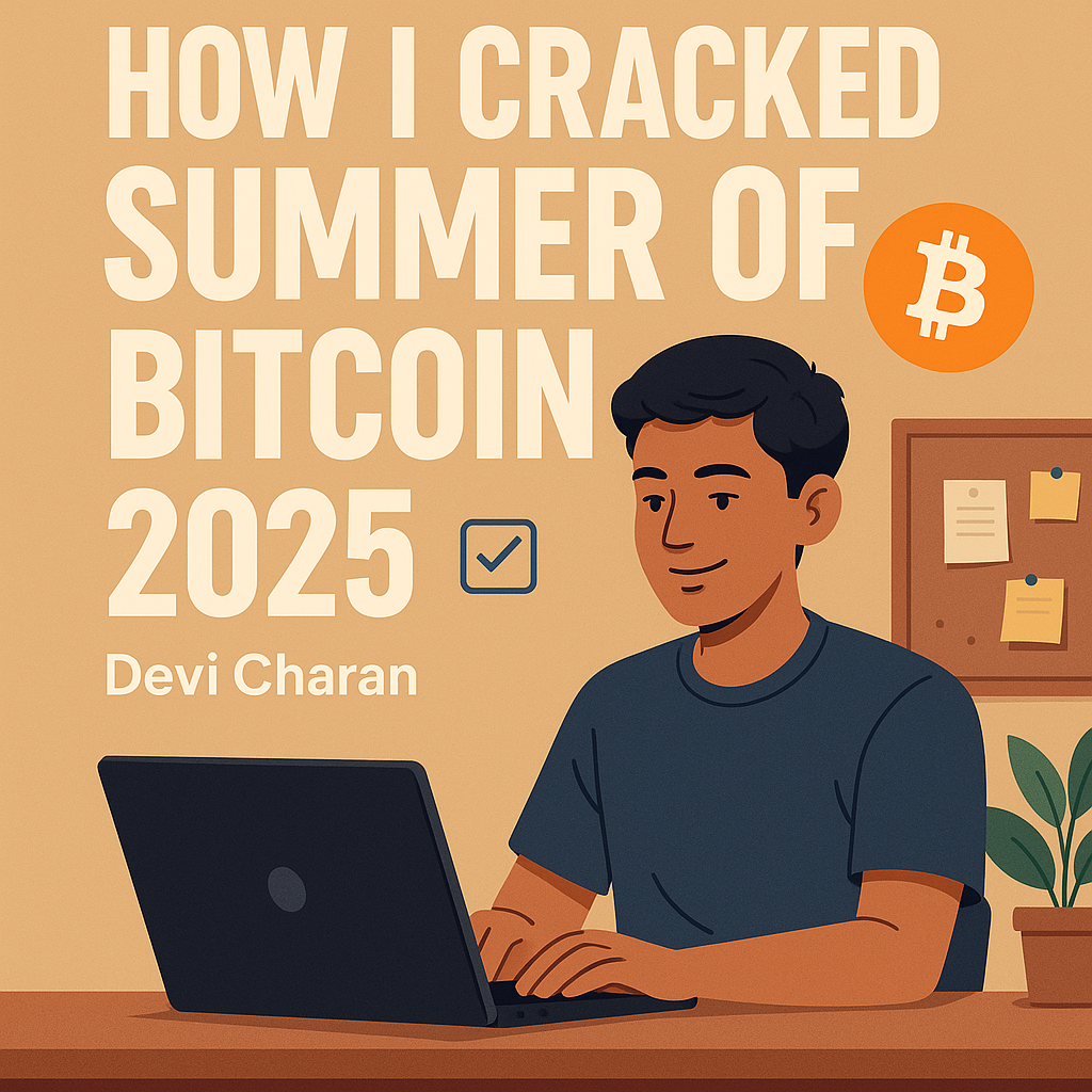 What It Really Takes to Get Into Summer of Bitcoin (My SOB 2025 Journey) | by Devi Charan | Medium