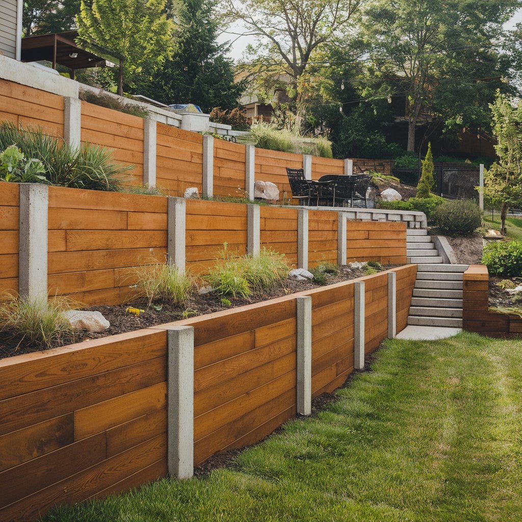 Retaining Wall Ideas for Sloped Yards | by JustShareStudio | Oct, 2024 ...