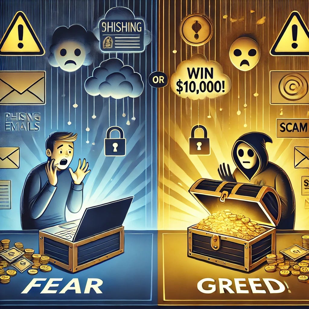How Scammers Use Fear and Greed to Scam People | by aneesh kumar ...