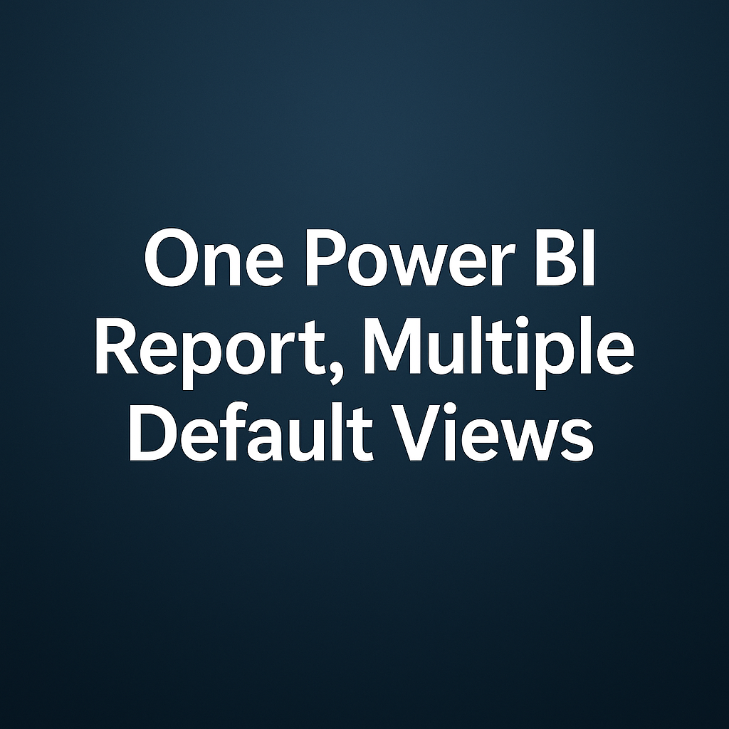 One Power BI Report, Multiple Default Views | by Tharun Kumar Ravikrindhi | Medium
