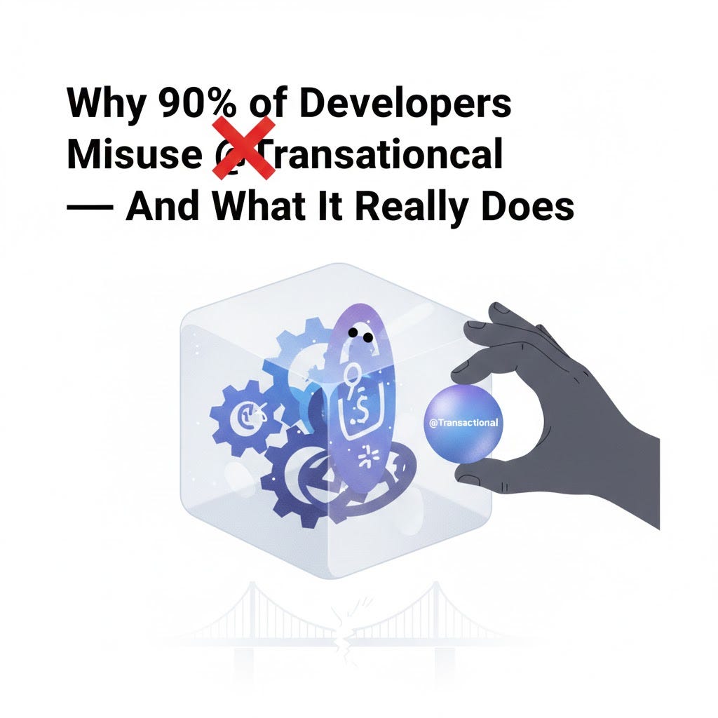 Why 90% of Developers Misuse @Transactional — And What is Really Does ...