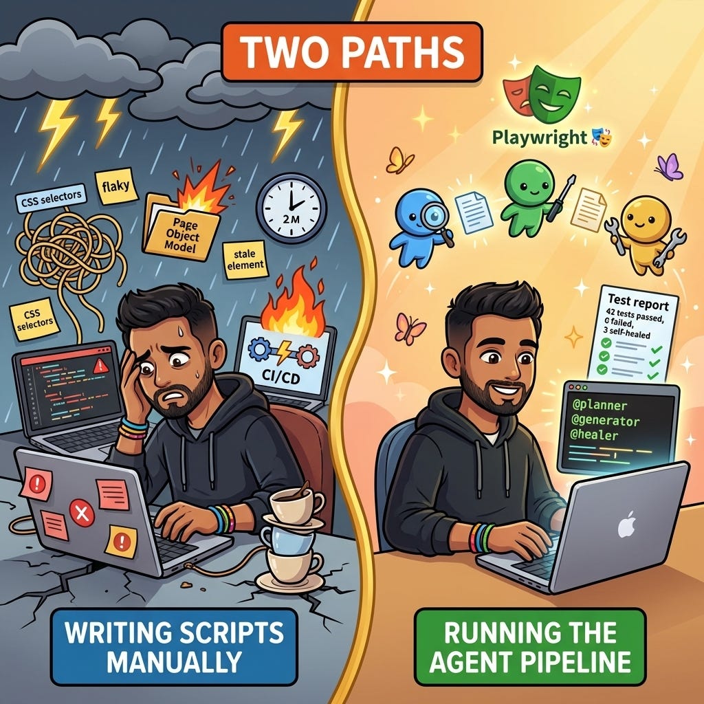 Playwright CLI + Planner,Generator,Healer(AI Agents) == Full AI Testing ...