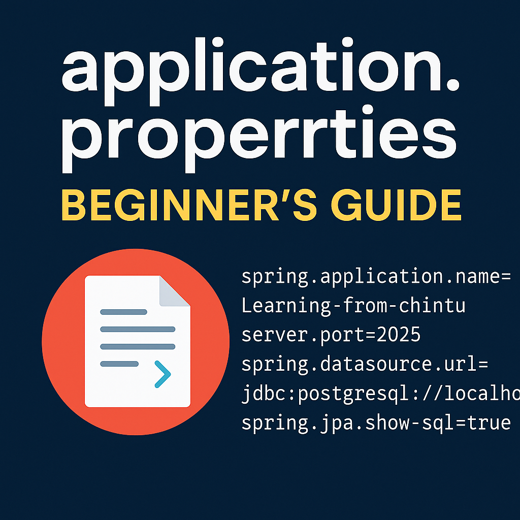 Beginner’s Guide to application.properties in Spring Boot | by Hasini Miryala | Apr, 2025 | Medium