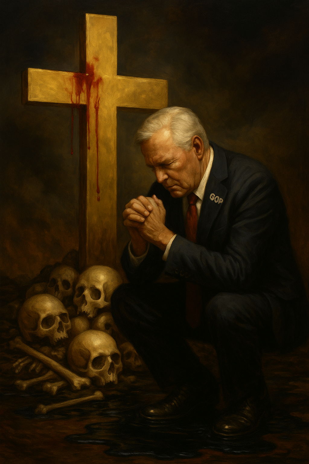 GOP: Fake god Over Real People. - River and Celia in Underland - Medium
